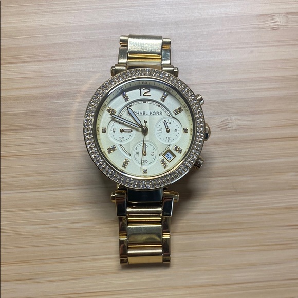 Michael Kors | Accessories | Michael Kors Gold Parker Womens Watch ...